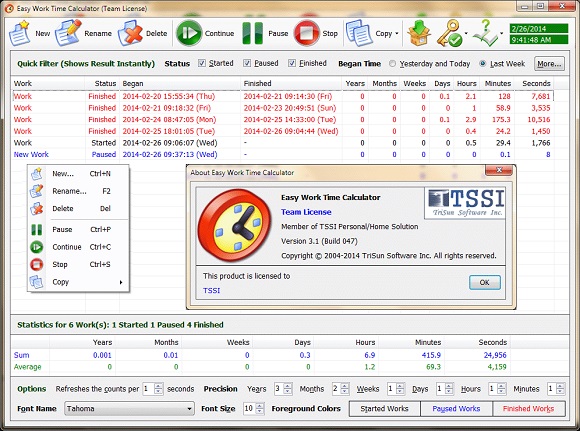 Easy Work Time Calculator Windows 99 0 